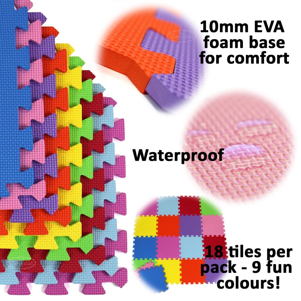 18pc Interlocking Kids Play Mats 74426 | Welcome to Actiasmat