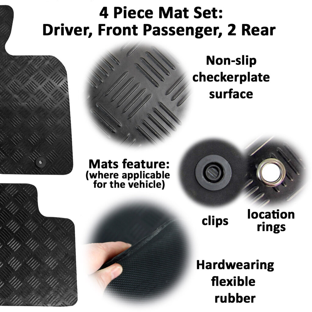 2015-2018 Ford Focus Mk3 Mats Rubber 4pcs 74848 | Actiasmat