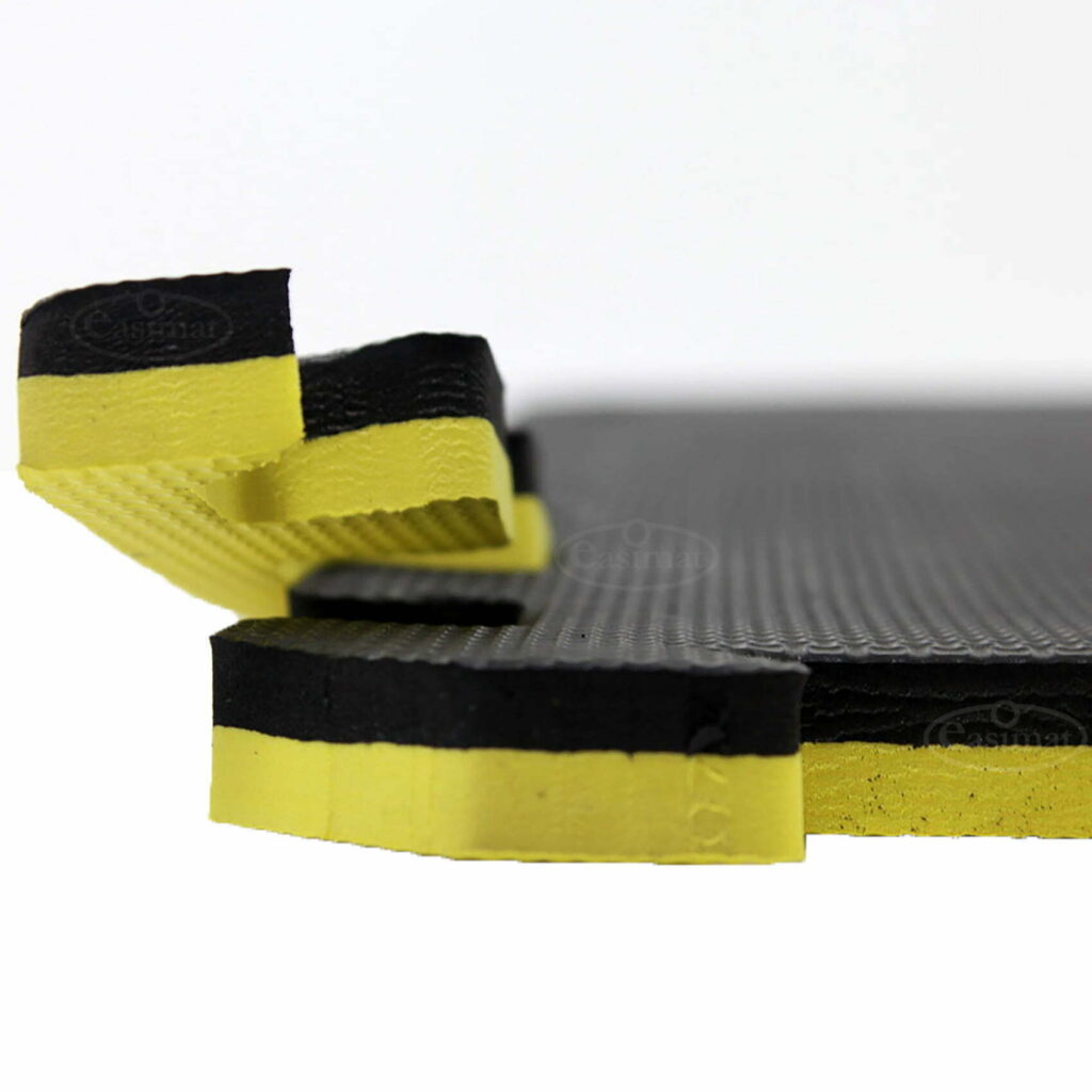 Martial Arts Floor Mat Yellow/Black 20mm 21447 | Welcome to Actiasmat