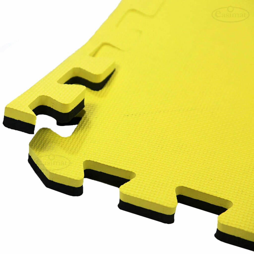 Martial Arts Floor Mat Yellow/Black 20mm 21447 | Welcome to Actiasmat